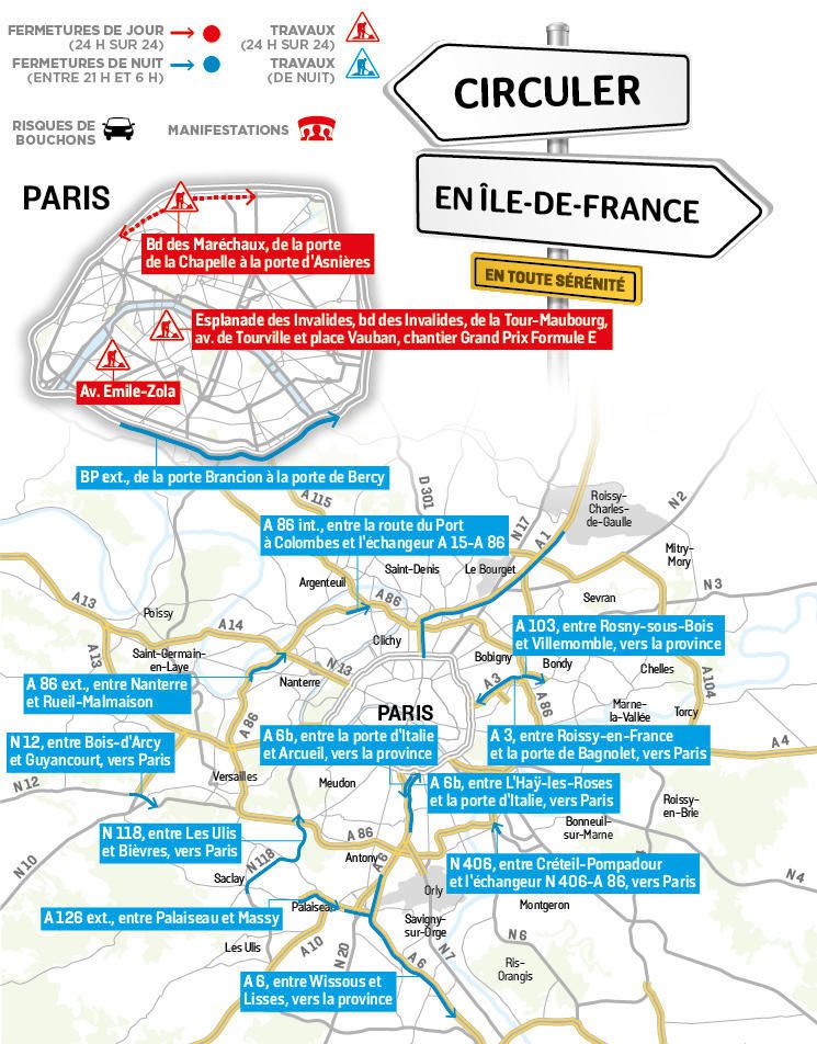 Votre circulation en Île-de-France du jeudi 18 mai - Le Parisien