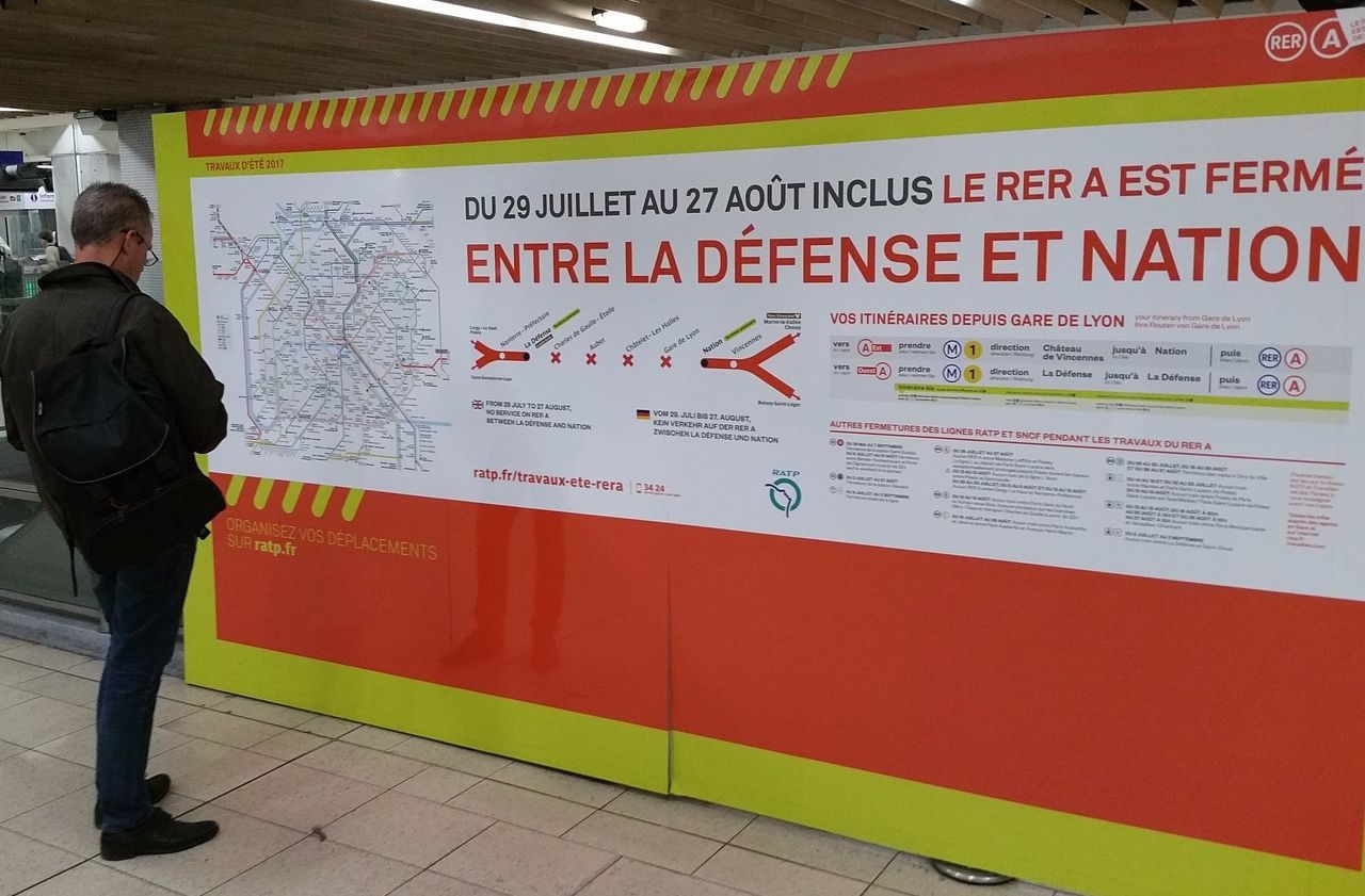 Le RER A ferme ce samedi entre la Défense et Nation jusqu’au 27 août ...