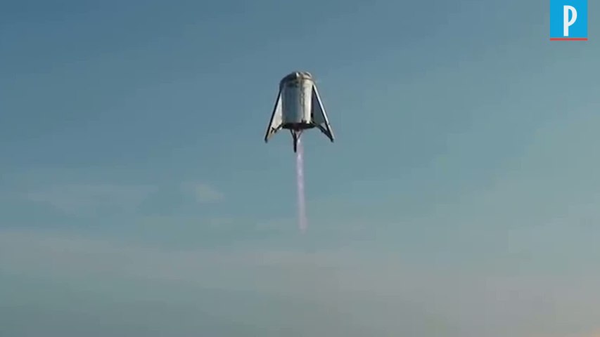 Premier décollage pour la fusée futuriste d'Elon Musk - Le Parisien