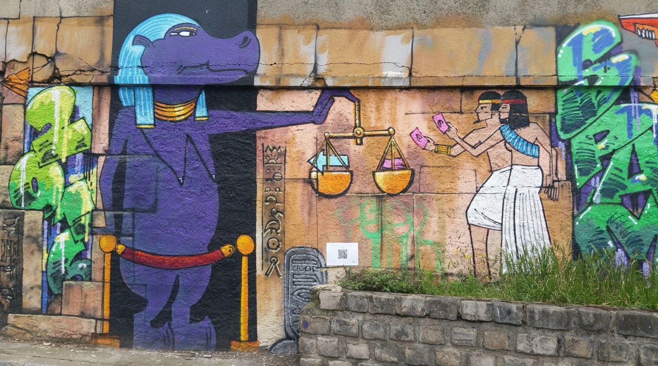 La fresque égyptienne d'Aubervilliers - Le Parisien