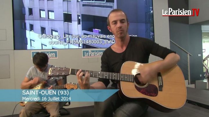 Calogero chante «Face à la mer» en live au Parisien - Le Parisien