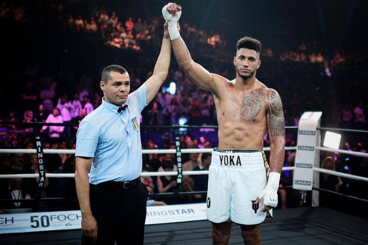 Boxe : Yoka gagne par KO son premier combat pro - Le Parisien