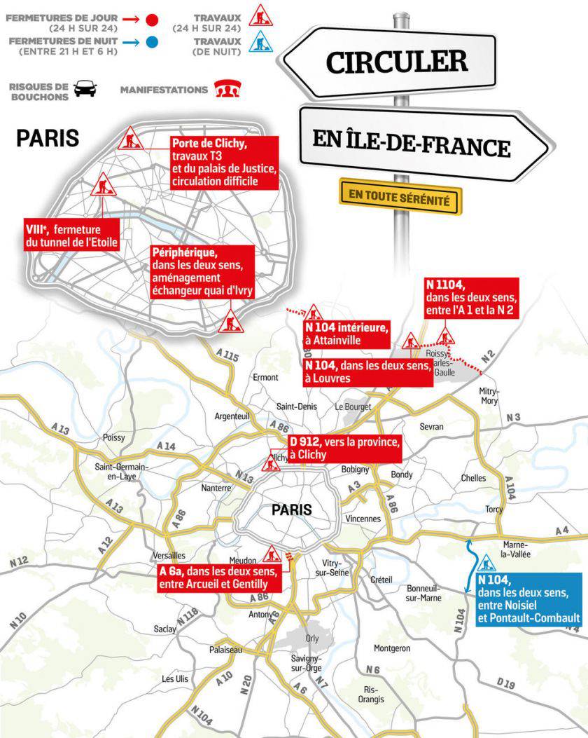 Votre circulation en Île-de-France du 21 octobre - Le Parisien